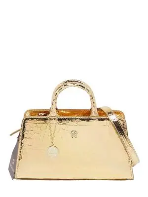 AIGNER Leather Tote Bag - Gold