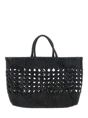 OSOI Biscuit Woven Tote Bag - Black