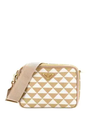 Prada Symbole Jacquard Crossbody Bag - Neutrals