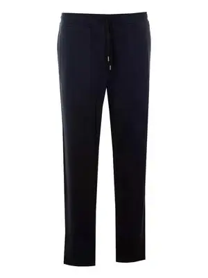 Brunello Cucinelli Elasticated Waist Cotton Track Pants - Blue