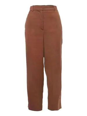 JOSEPH Straight Leg Trousers - Brown