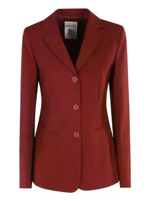 SEMICOUTURE Herminia Single-breasted Blazer - Red