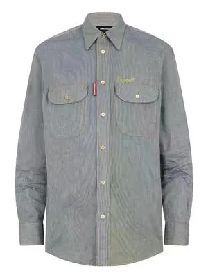 Dsquared2 Flap-pocket Shirt - Grey