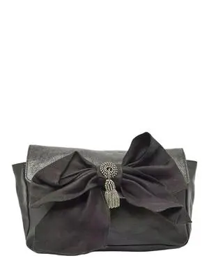 Chloé Bow-detail Clutch - Black