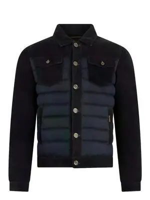 MOORER Padded Corduroy Jacket - Black