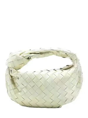Bottega Veneta Mini Intrecciato Jodie Hobo Bag - White