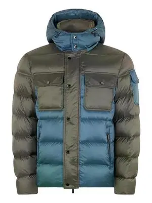 MOORER Devon Hooded Padded Jacket - Grey