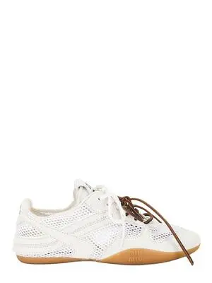 MIU MIU Rete Scamosciato Sneakers