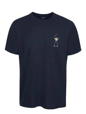 EASTSIDE GOLF Core Logo Embroidered T-shirt - Midnight Navy