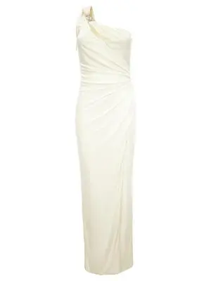 Versace One-shoulder Jersey Gown - Ivory