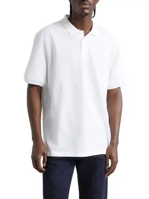 Ralph Lauren Purple Label Embroidered Logo Cotton Piqué Polo - Classic White