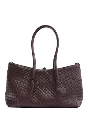 BOTTEGA VENETA Medium Pinacoteca Intrecciato Leather Tote
