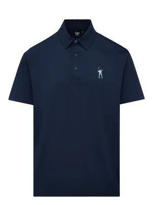 EASTSIDE GOLF Snap Placket Performance Golf Polo - Midnight Navy