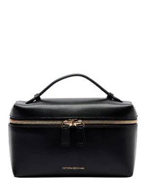Victoria Beckham Small Leather Vanity Bag - Black