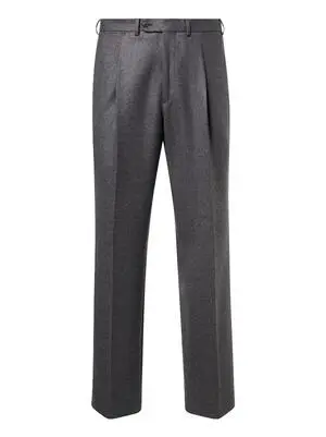 SAMAN AMEL Wool Suit Pants - Grey