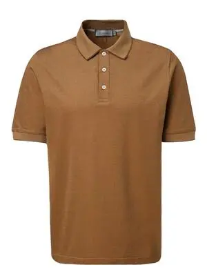 Canali Cotton Polo Shirt - Brown