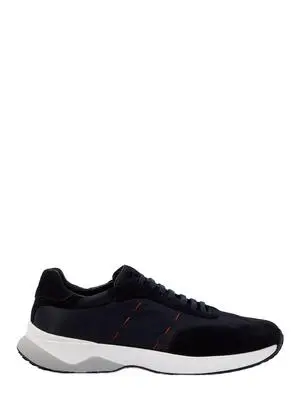 KITON Suede Trimmed Sneakers
