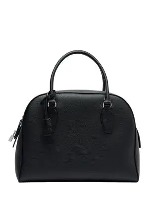 THE ROW India 12 Leather Top-handle Bag - Black