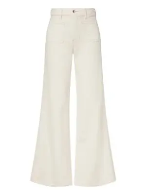Veronica Beard Kasey Wide-leg Jeans - Beige