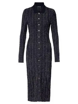 Veronica Beard Barrett Midi Shirt Dress - Blue