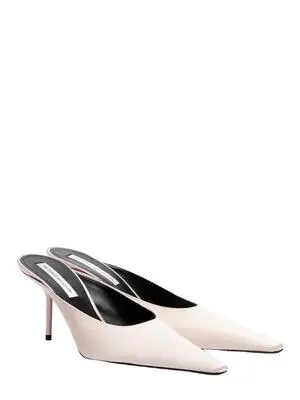 Victoria Beckham Sloan Satin Mules - Pink