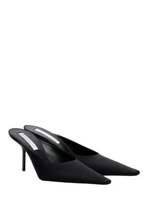 Victoria Beckham Sloan Satin Mules - Black