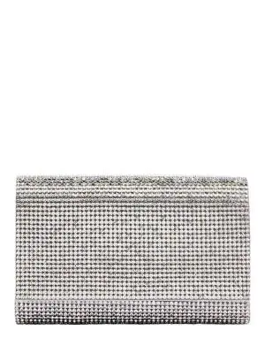 Judith Leiber Fizzy Crystal-embellished Clutch - Silver