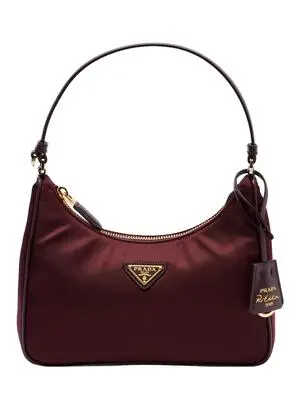 Prada Re-edition 2005 Re-nylon Shoulder Bag - Burgundy