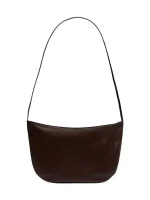 THE ROW Medium Leather Shoulder Bag - Brown