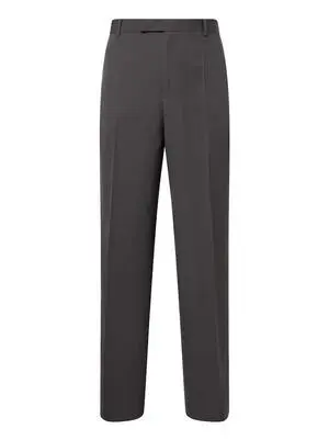 JIL SANDER Wool Wide-leg Pants - Grey