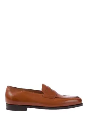 John Lobb Lopez Leather Penny Loafers - Brown