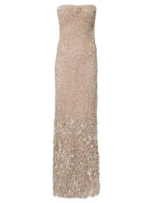 MARMAR HALIM Dailin Embellished Gown - Beige