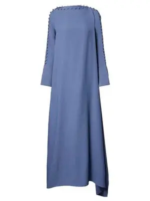TALLER MARMO Crêpe Maxi Dress - Blue
