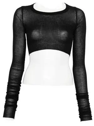 Rick Owens Cropped Top - Black