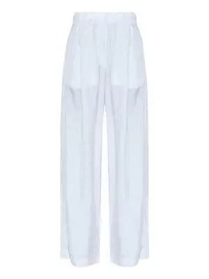 Dries Van Noten Pila Wide-leg Trousers - Sky Blue
