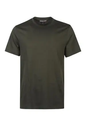 Michael Kors Short Sleeves T-shirt With Logo - Green