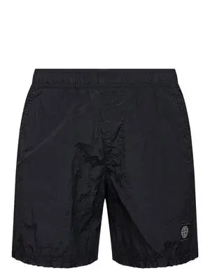 Stone Island Logo Swimsuit - Black