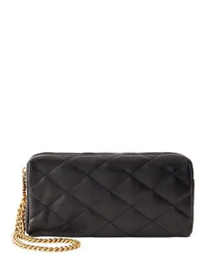 Saint Laurent Cassandre Bijou Quilted Pouch - Black