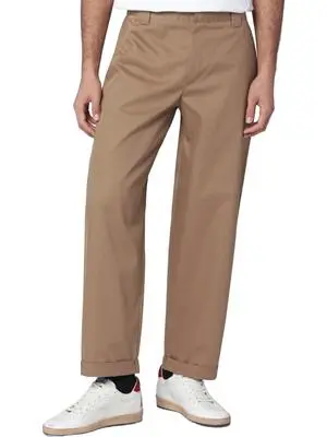 GOLDEN GOOSE Cotton-blend Trousers - Beige