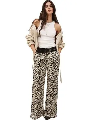 Ba&sh Plyde Loose-fit Patterned Pants - White
