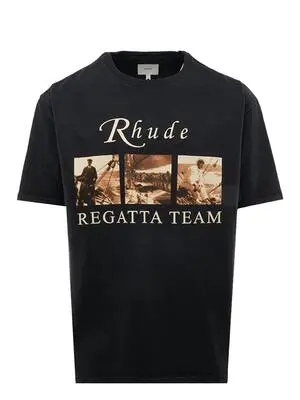 Rhude Usvi Regatta Tour Long-sleeve Tee - Black