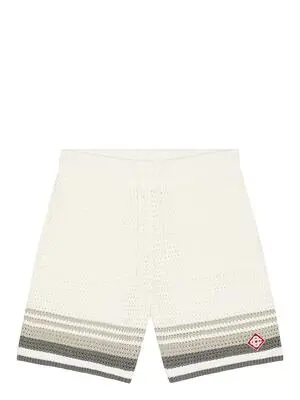 Casablanca Crochet Shorts - White
