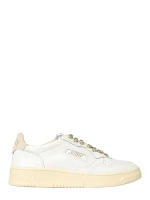 AUTRY Medalist Low Trainers In Smooth Calfskin - White
