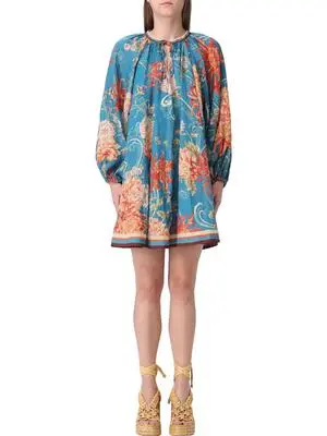 ALEMAIS Printed Dress - Blue