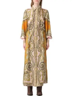 ALEMAIS Printed Maxi Dress - Brown