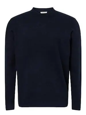 ARNE Crew-neck Knitted Jumper - Navy
