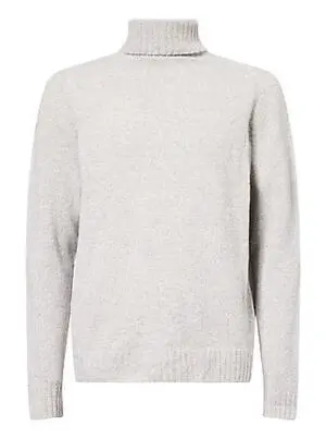 John Smedley Faisal Turtleneck Cashmere And Wool Jumper - Polar
