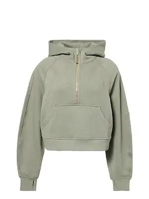 Lululemon Scuba Oversized Cotton-blend Hoodie - Willow Leaf/gold