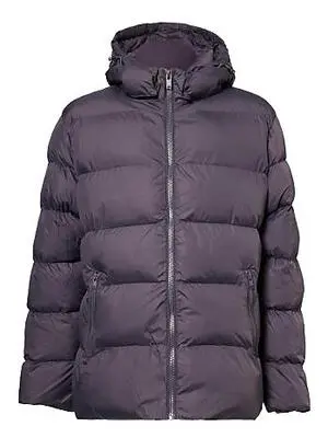 ARNE Hooded Shell-padded Puffer Jacket - Grey
