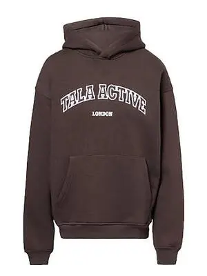 TALA Oversized Cotton-blend Hoodie - Americano